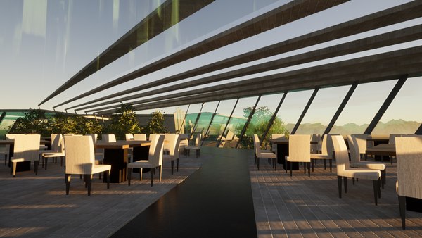3D модель Revit 100 Person Ресторан & Кафе - TurboSquid 1413978