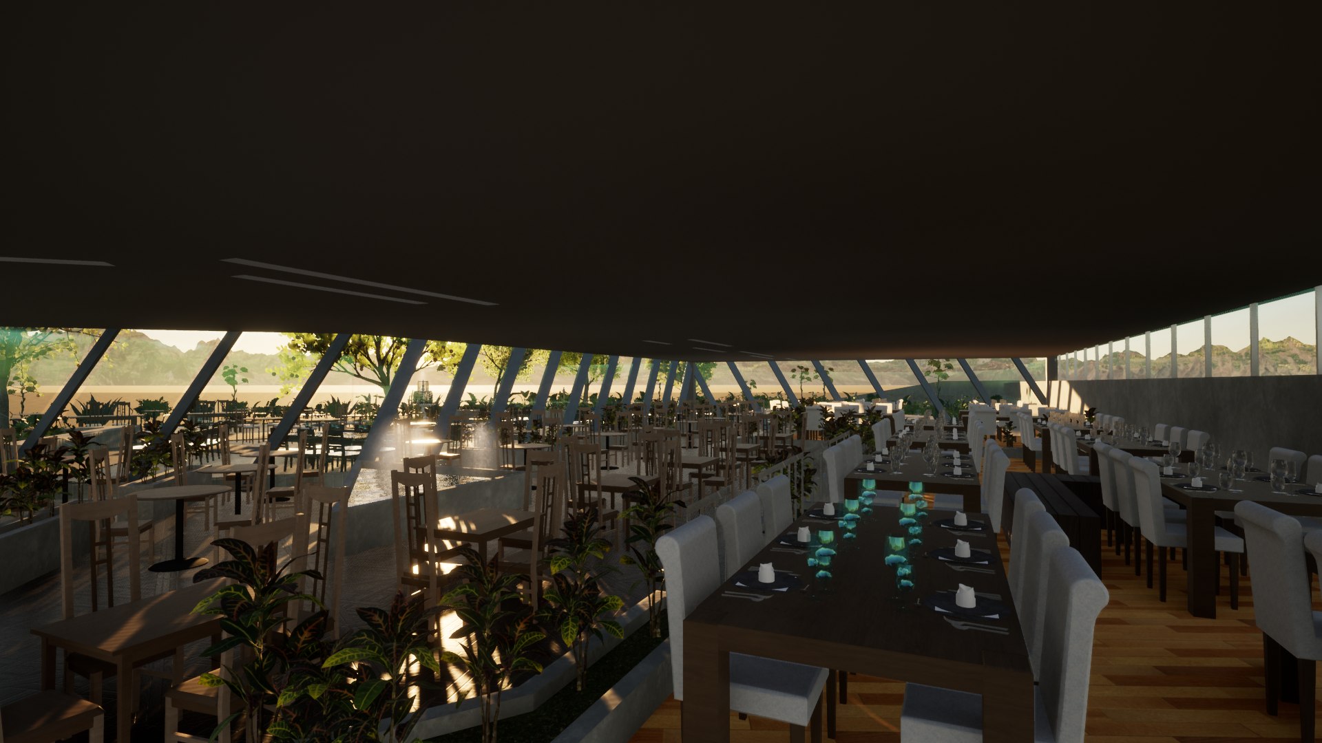 Revit Restaurant 3D Model - TurboSquid 1413978