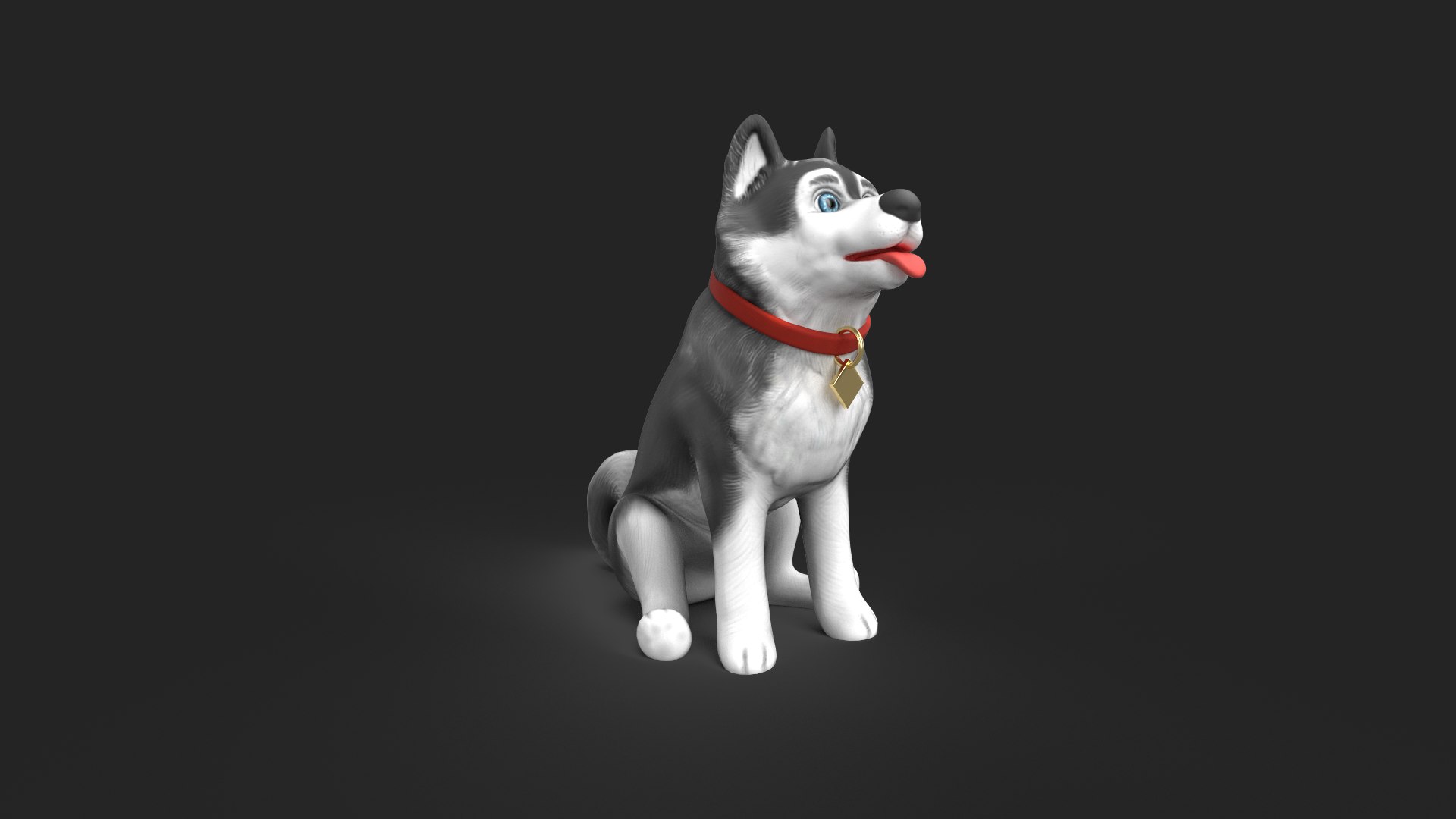 3D Cartoon Dog Sitting Animations - TurboSquid 1560950
