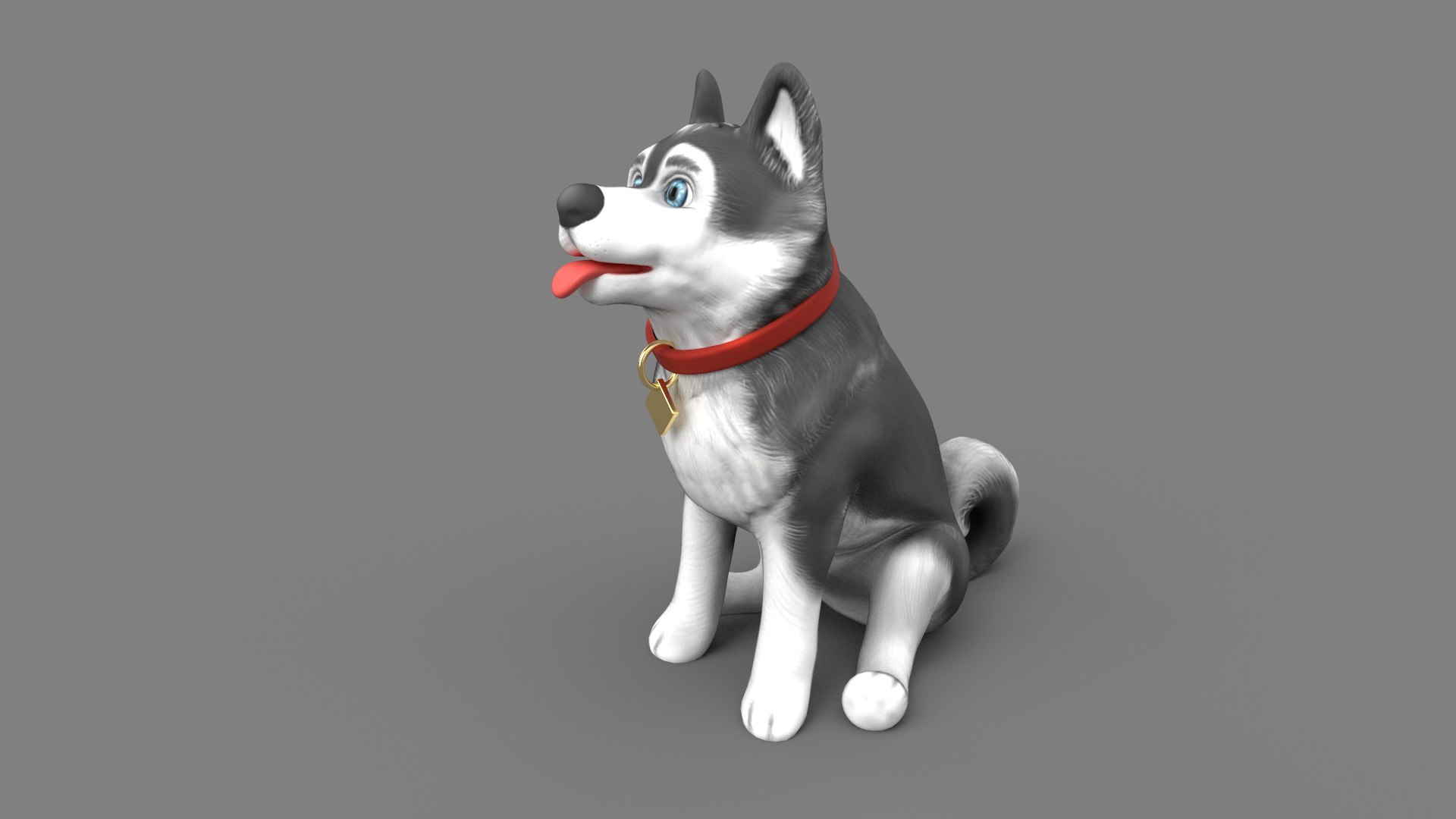 3D Cartoon Dog Sitting Animations - TurboSquid 1560950