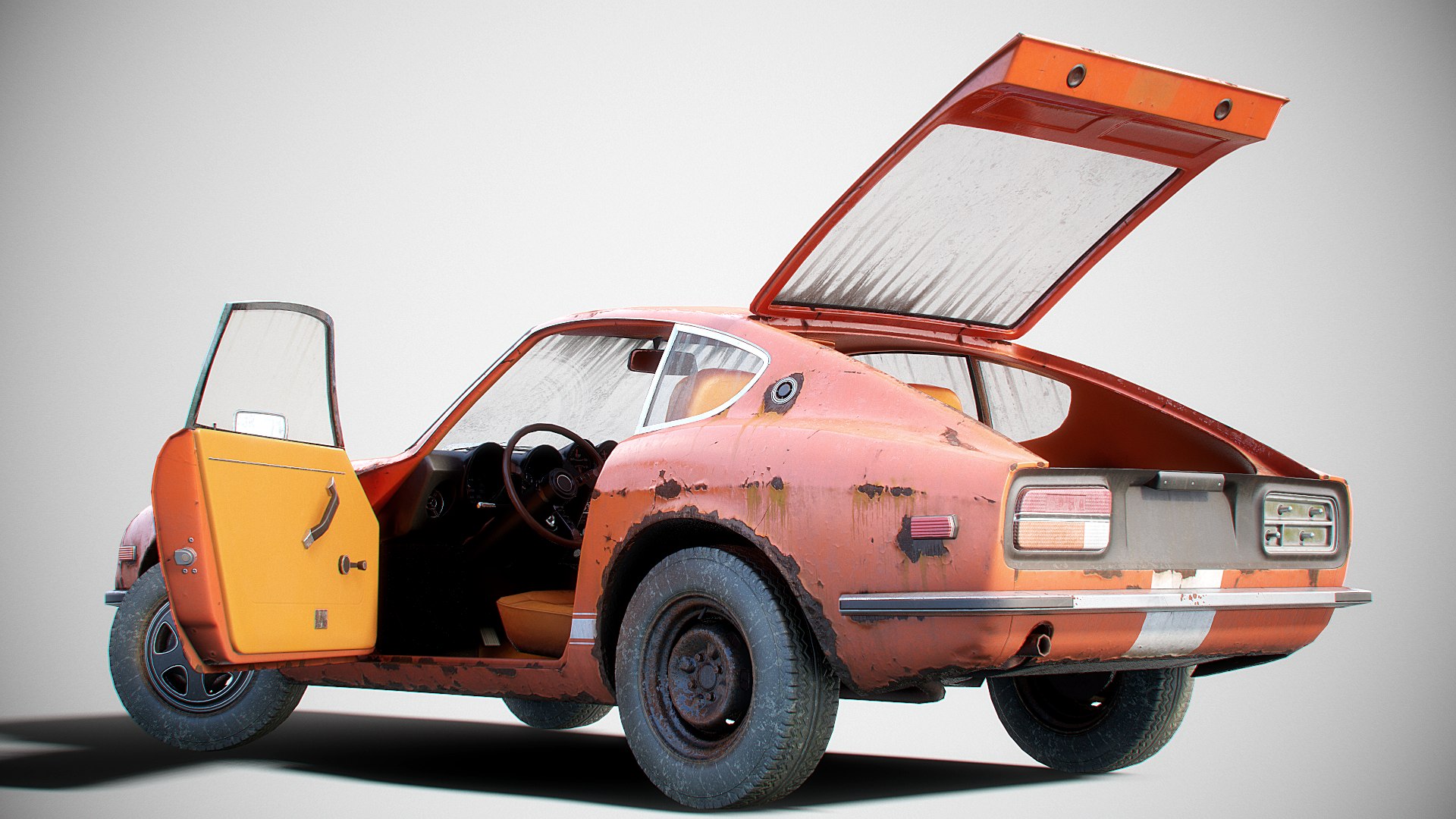 Old Coupe 3D Model - TurboSquid 1525564