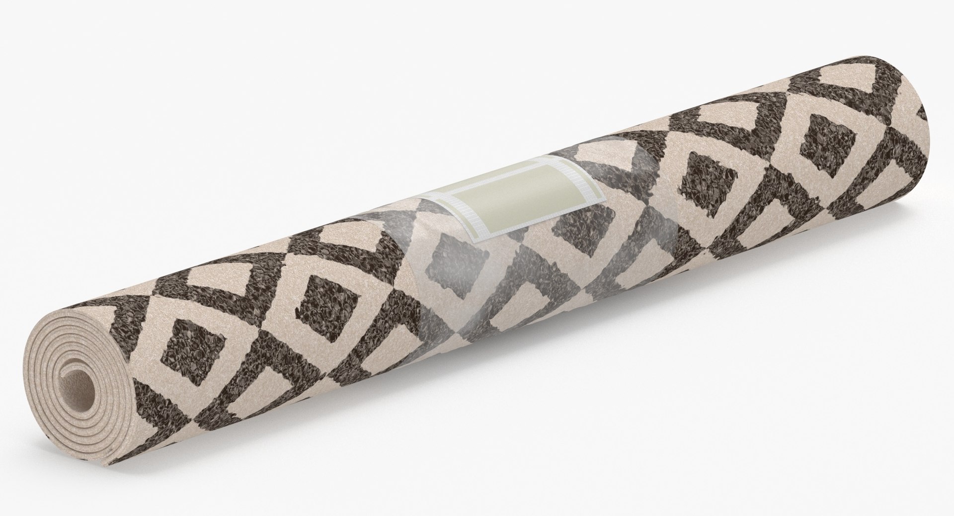 Rolled Rug Blank and Generic Label 3D model - TurboSquid 2071101