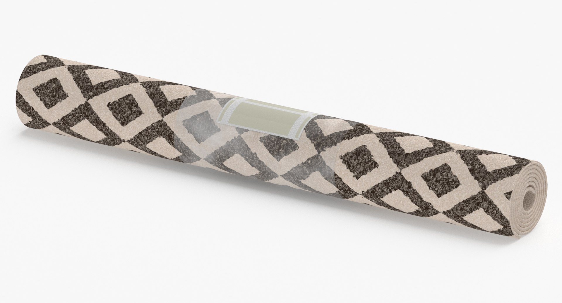 Rolled Rug Blank And Generic Label(1) 3D Model - TurboSquid 2071101