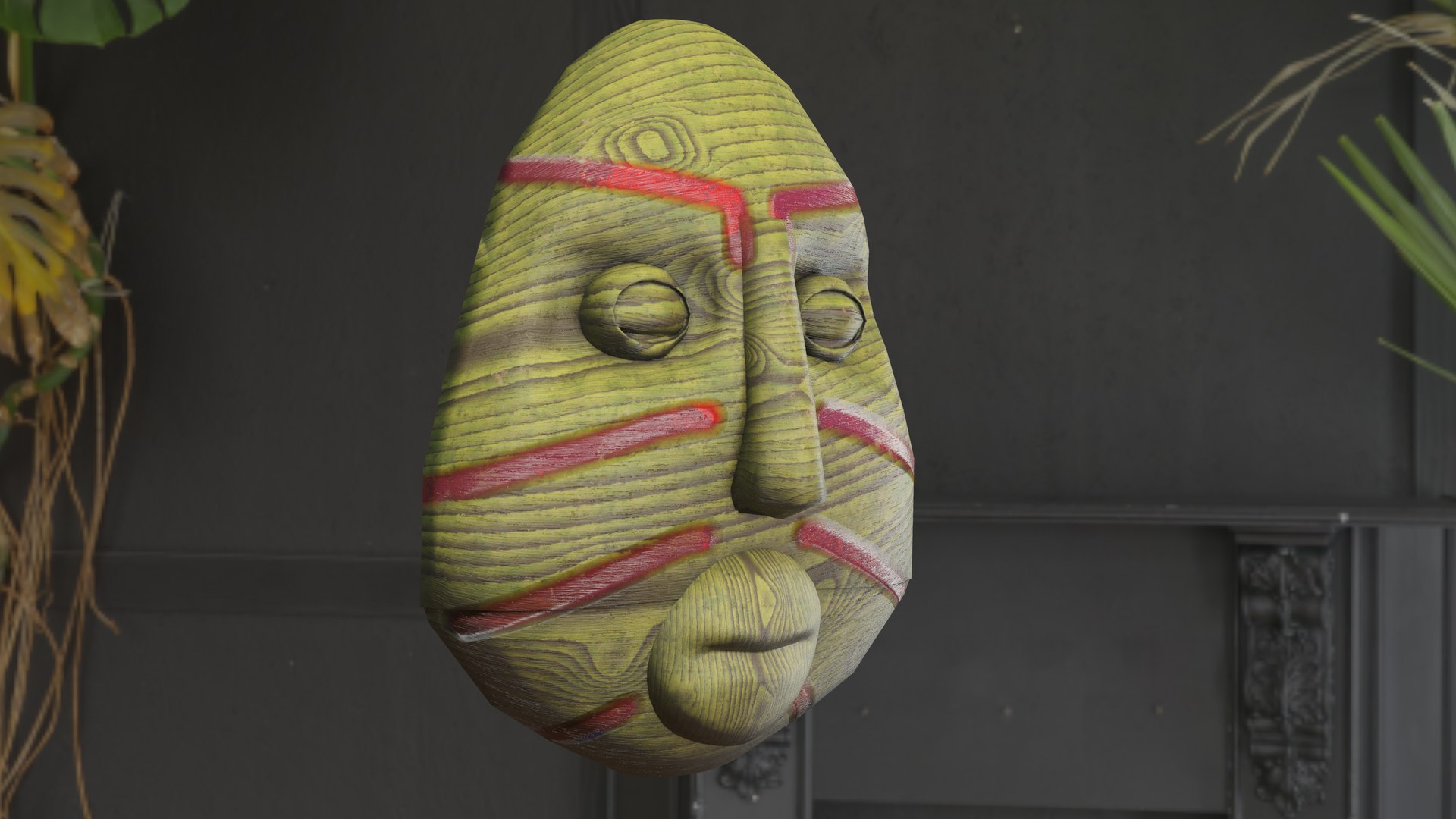 Free Stylized Mask 5 3D - TurboSquid 1948820