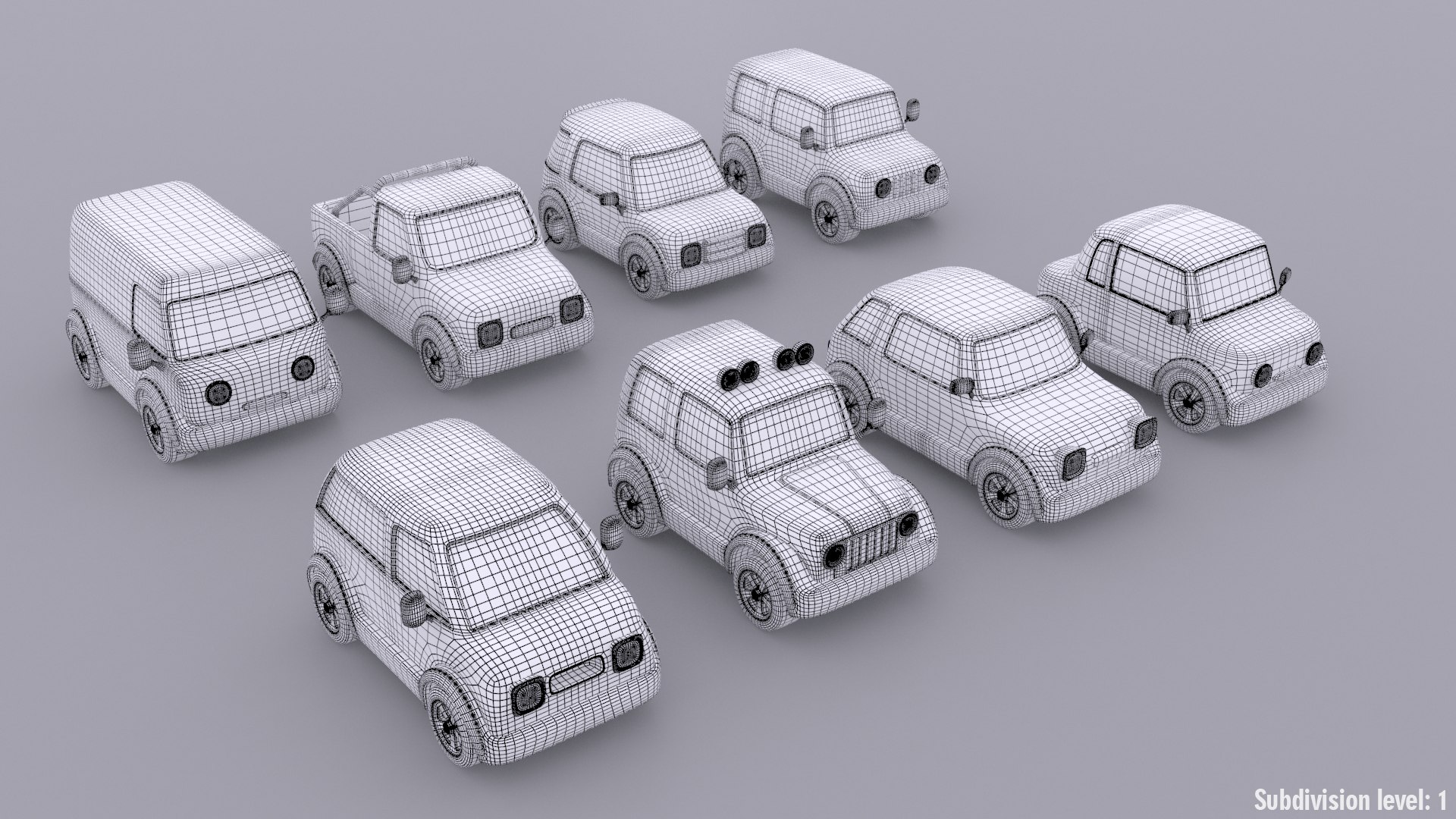 Cartoon Toy Set Model - TurboSquid 1460420