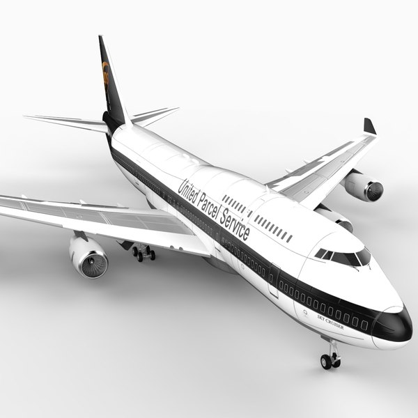 max 747-400 airliner ups 747 jumbo