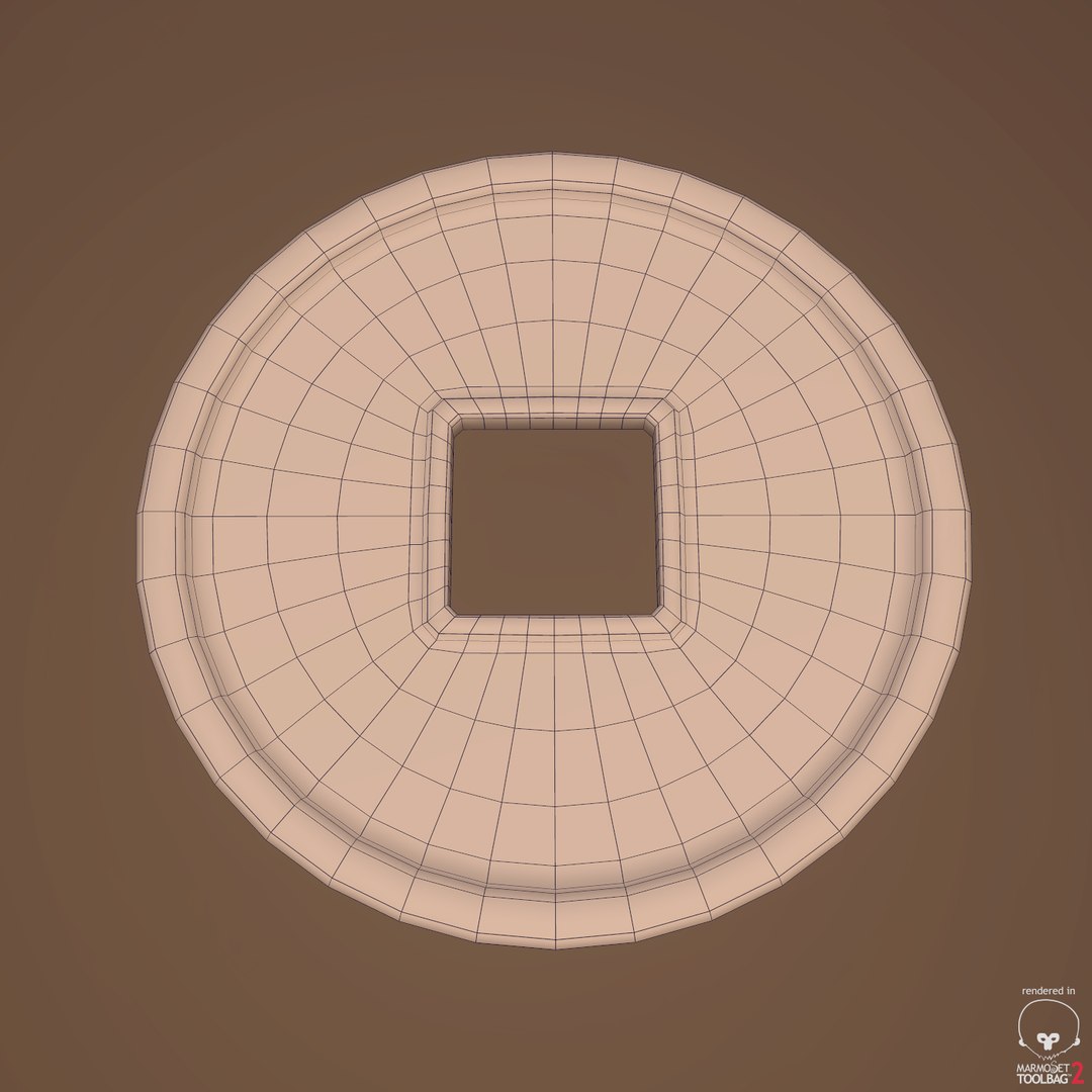 Chinese Coin Model - TurboSquid 1377507