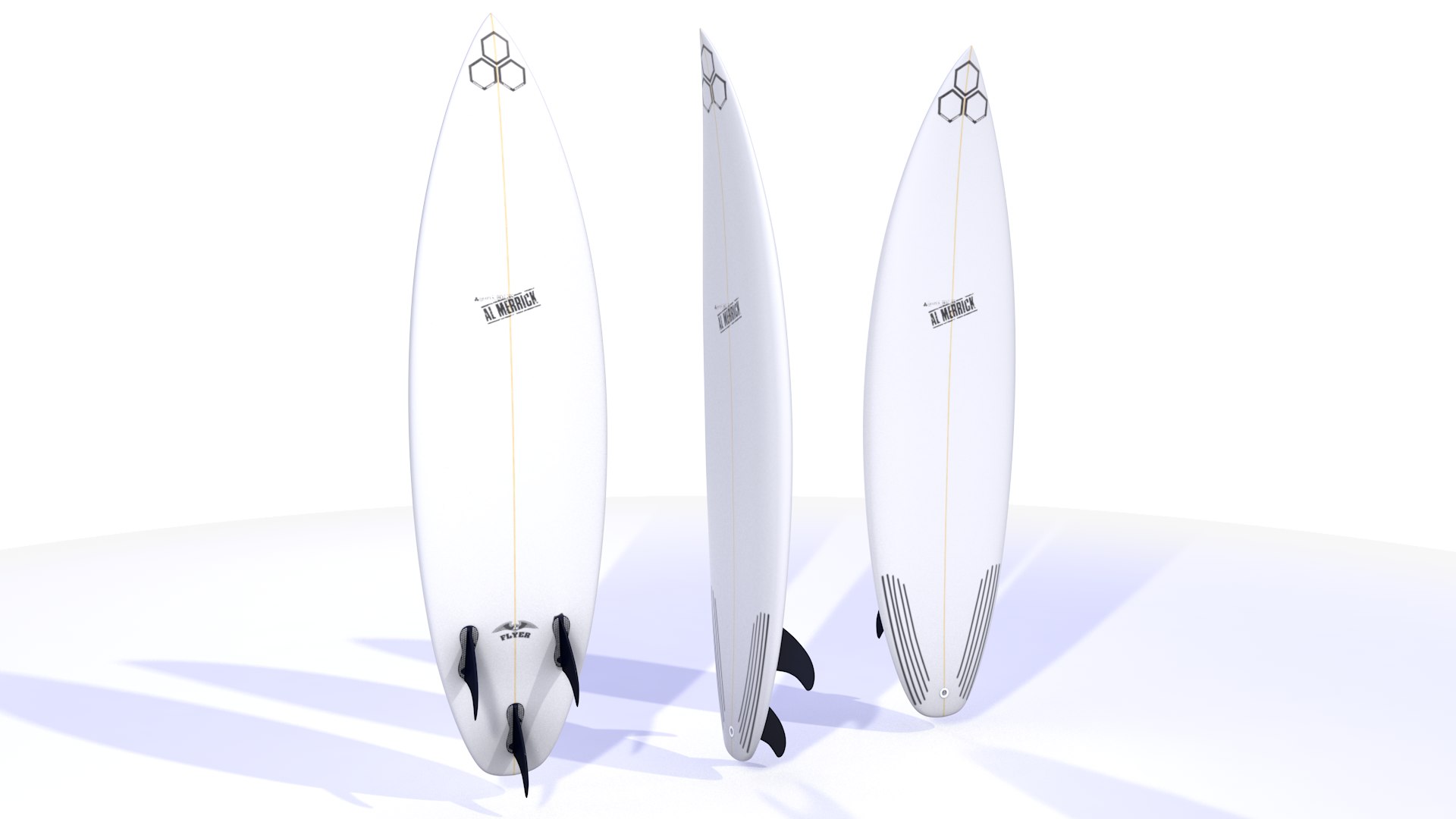 3D Surfboard Al Merrick model - TurboSquid 1780326