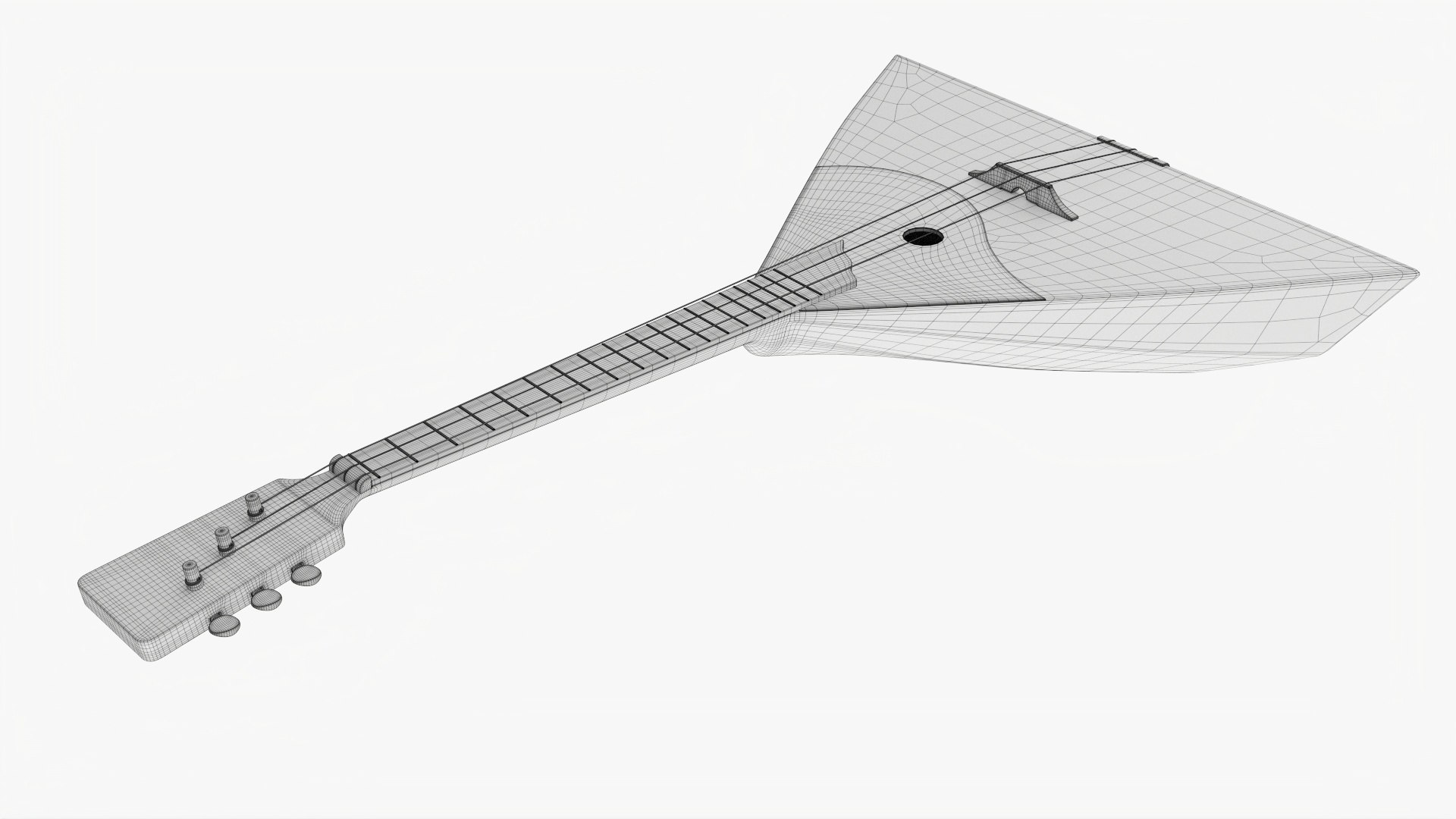 Balalaika 3-strings 01 3D model - TurboSquid 1770749