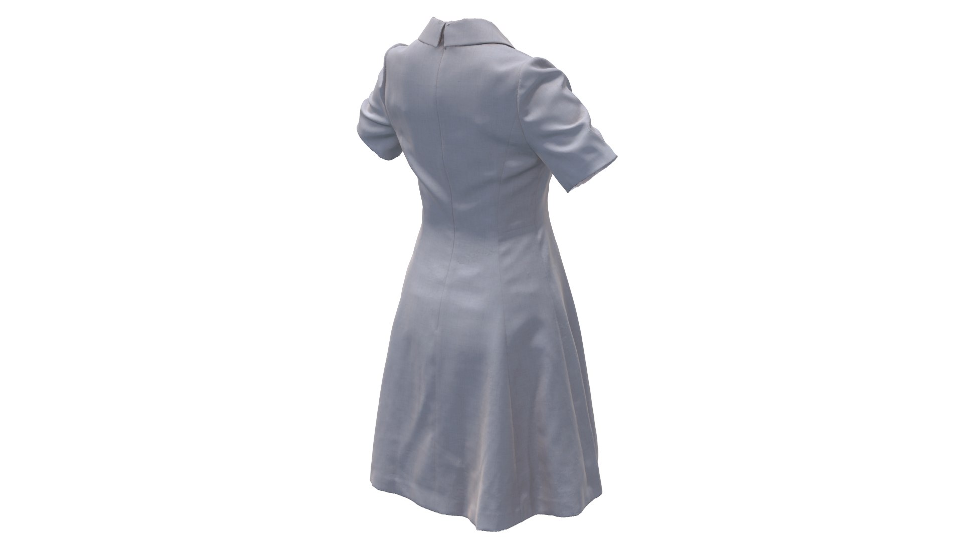 3D Gray Swing Dress 3D Model Low Poly Model - TurboSquid 2280161
