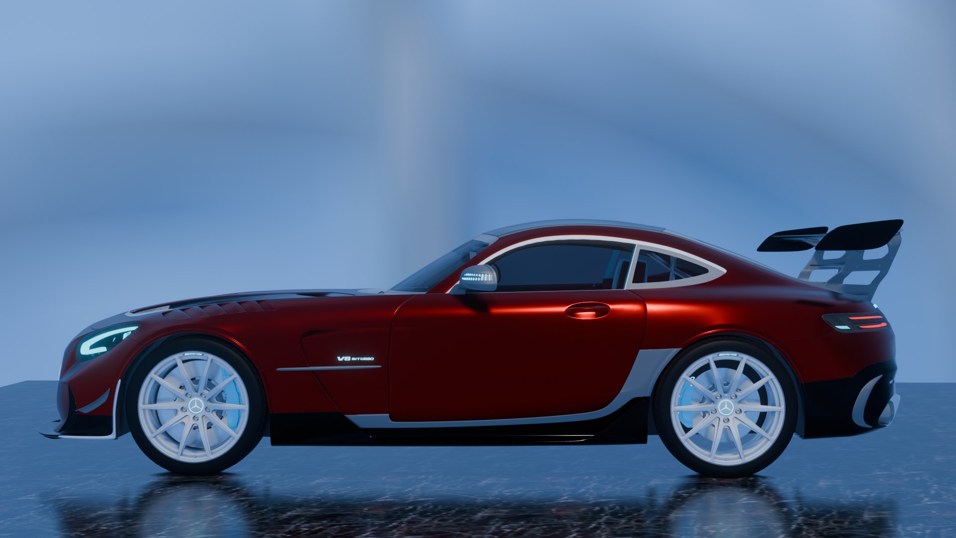 3D Car Mercedes GTX Model - TurboSquid 2235660