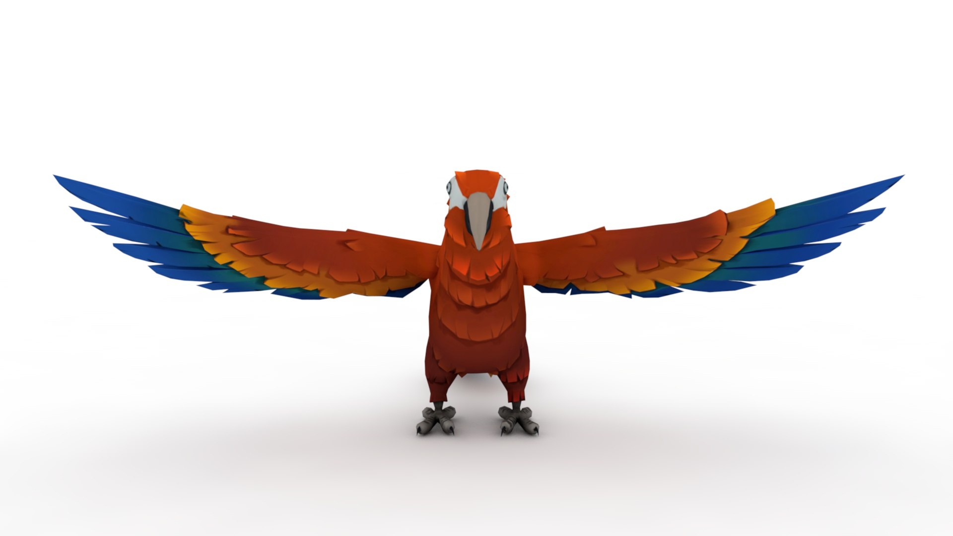 Cartoon Parrot 3D Model - TurboSquid 1953903
