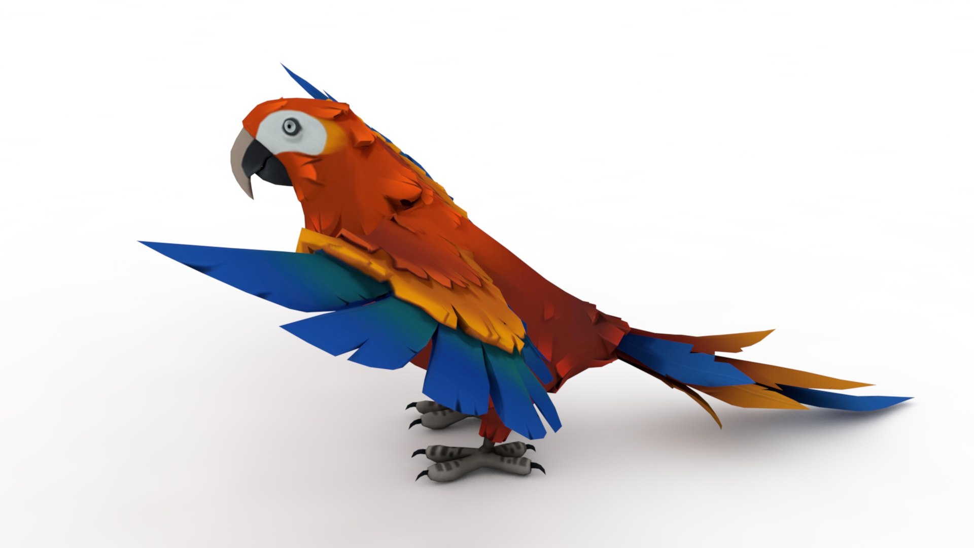 Cartoon Parrot 3D Model - TurboSquid 1953903