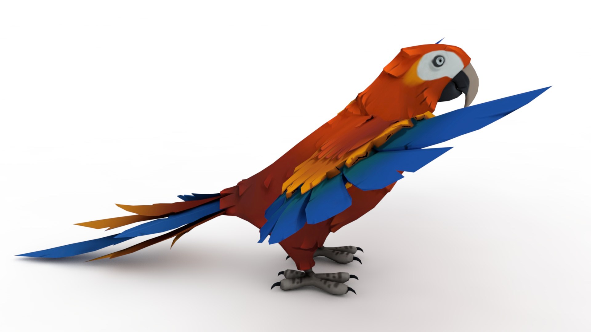 Cartoon Parrot 3D Model - TurboSquid 1953903