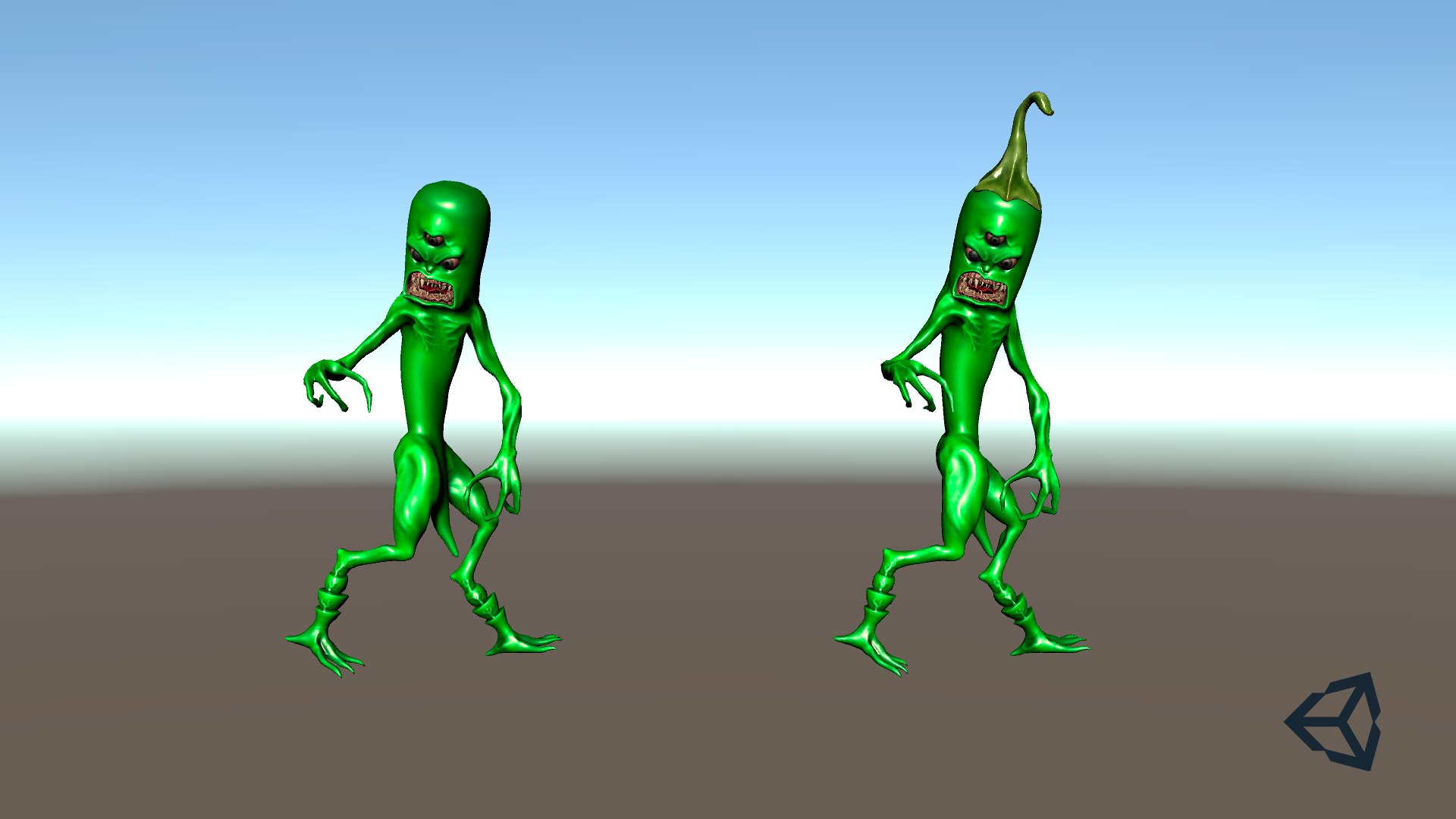 Pepper monster - Game Ready VR AR low-poly 3d model model - TurboSquid ...