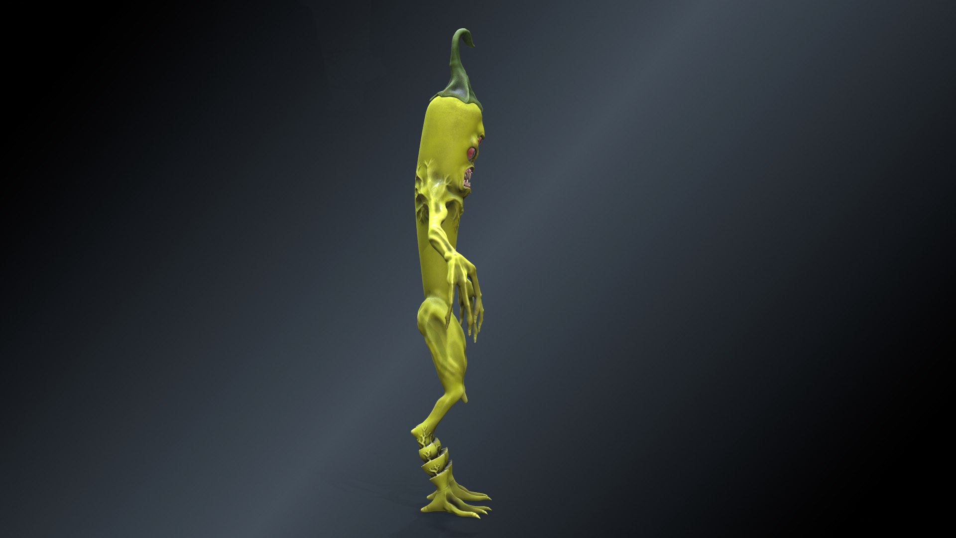 Pepper monster - Game Ready VR AR low-poly 3d model model - TurboSquid ...