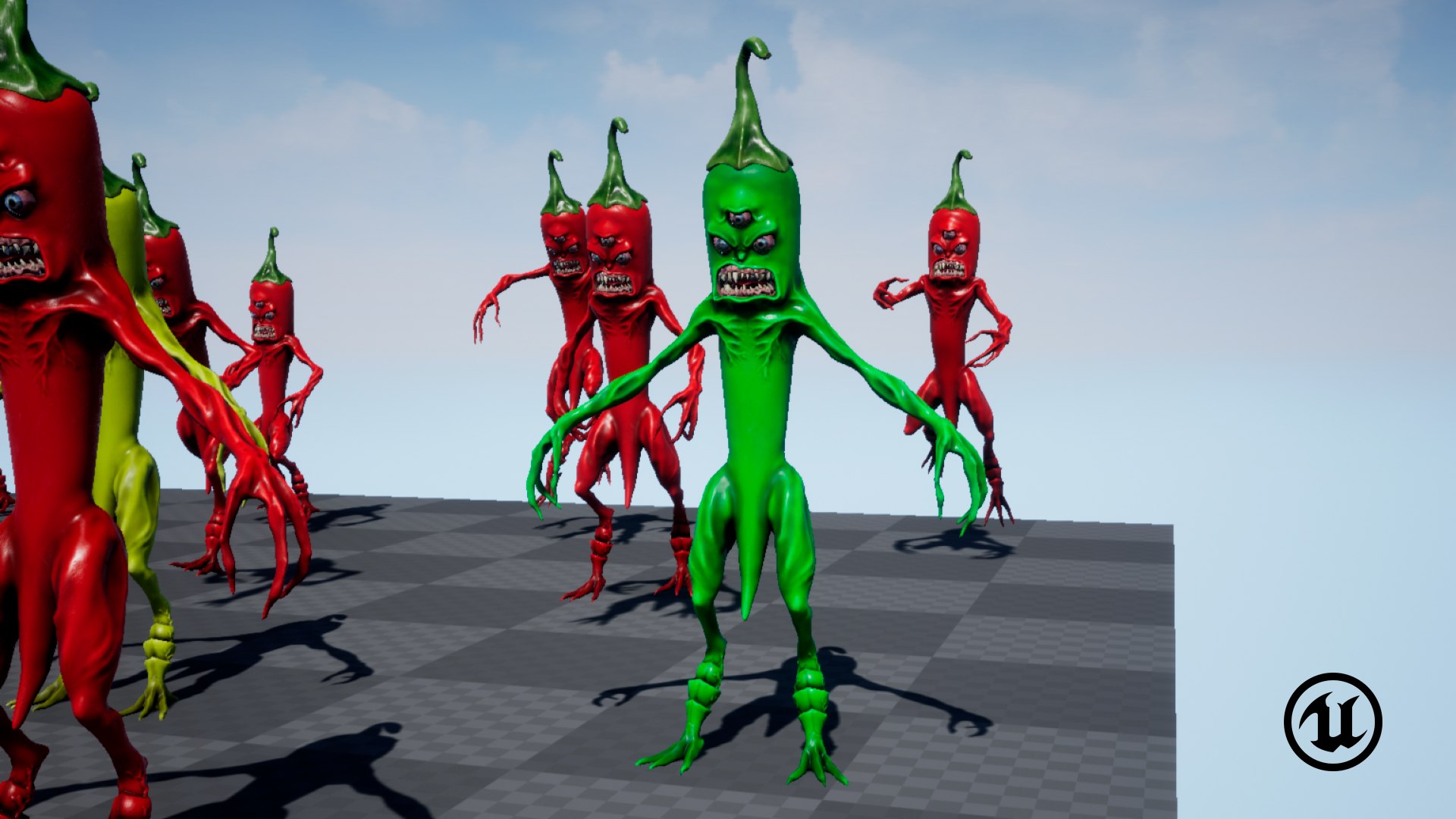 Pepper monster - Game Ready VR AR low-poly 3d model model - TurboSquid ...