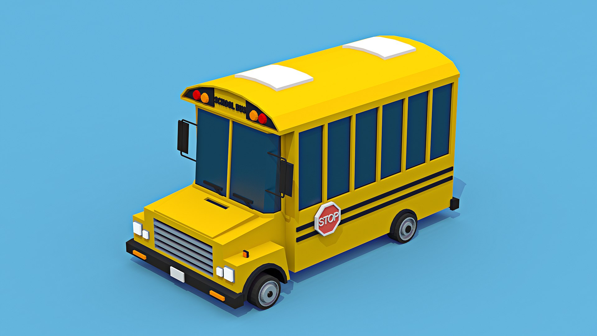 3D Model School Bus - TurboSquid 1604540