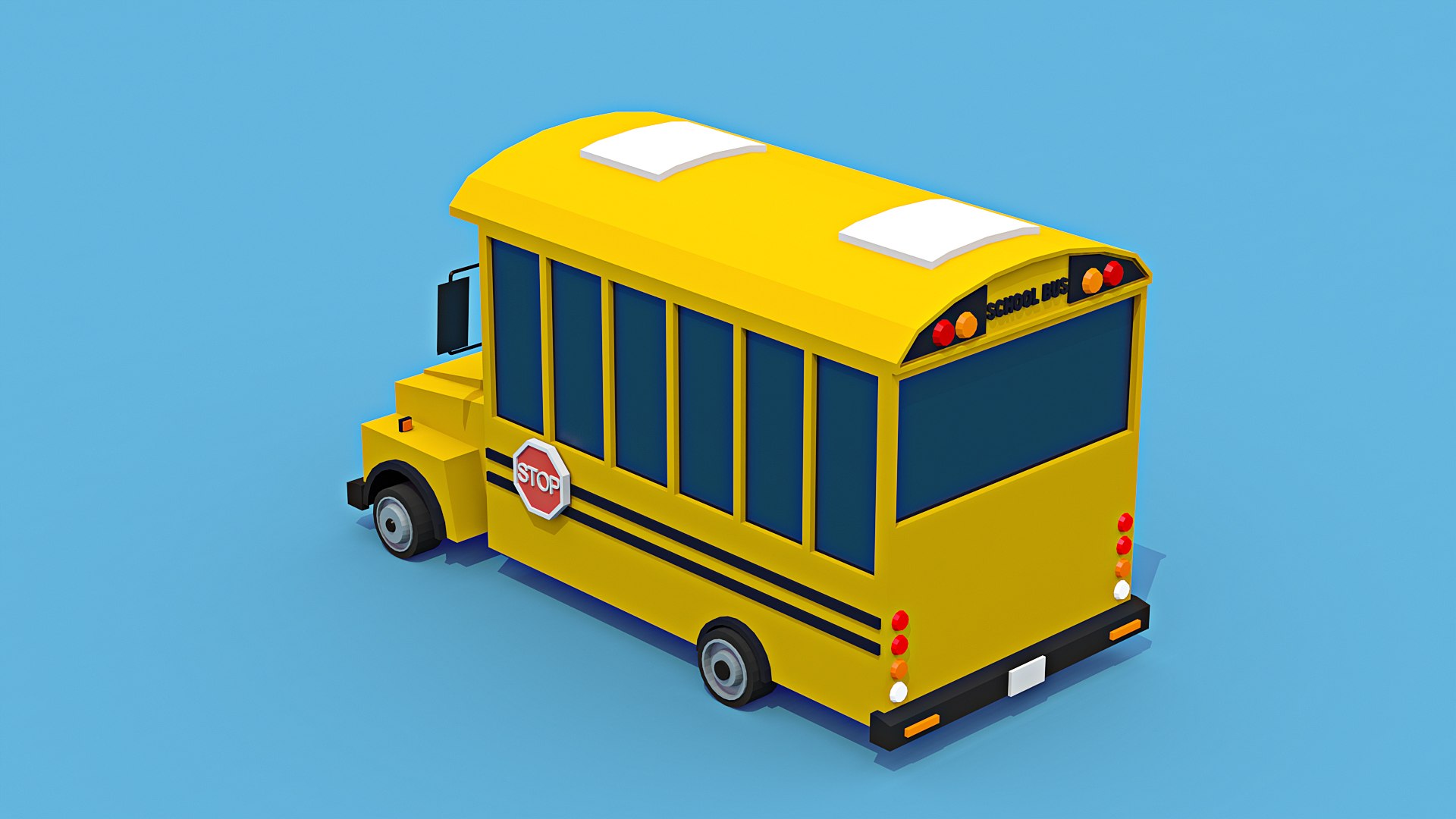 3D Model School Bus - TurboSquid 1604540