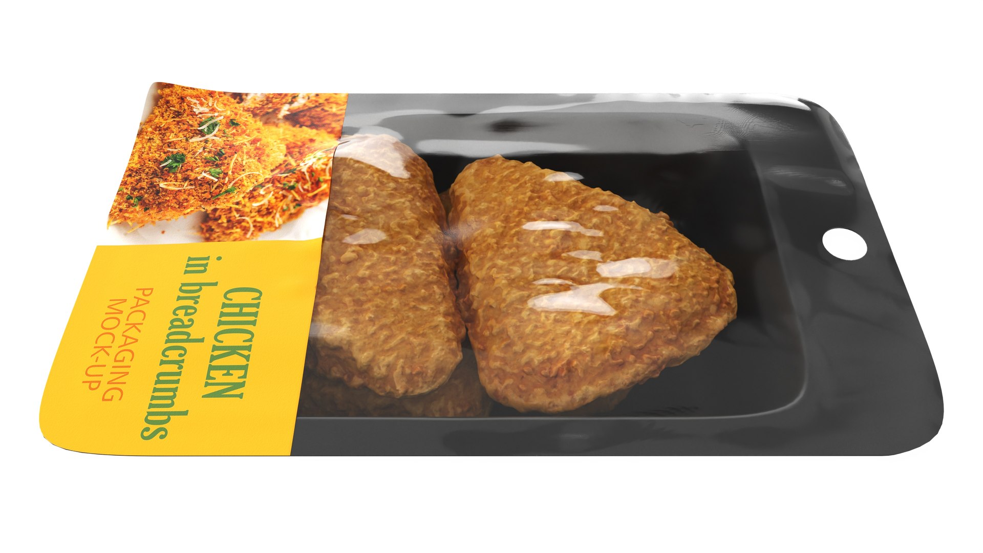 Chicken Cutlets In Breadcrumbs With Packaging 3D Model - TurboSquid 2414289