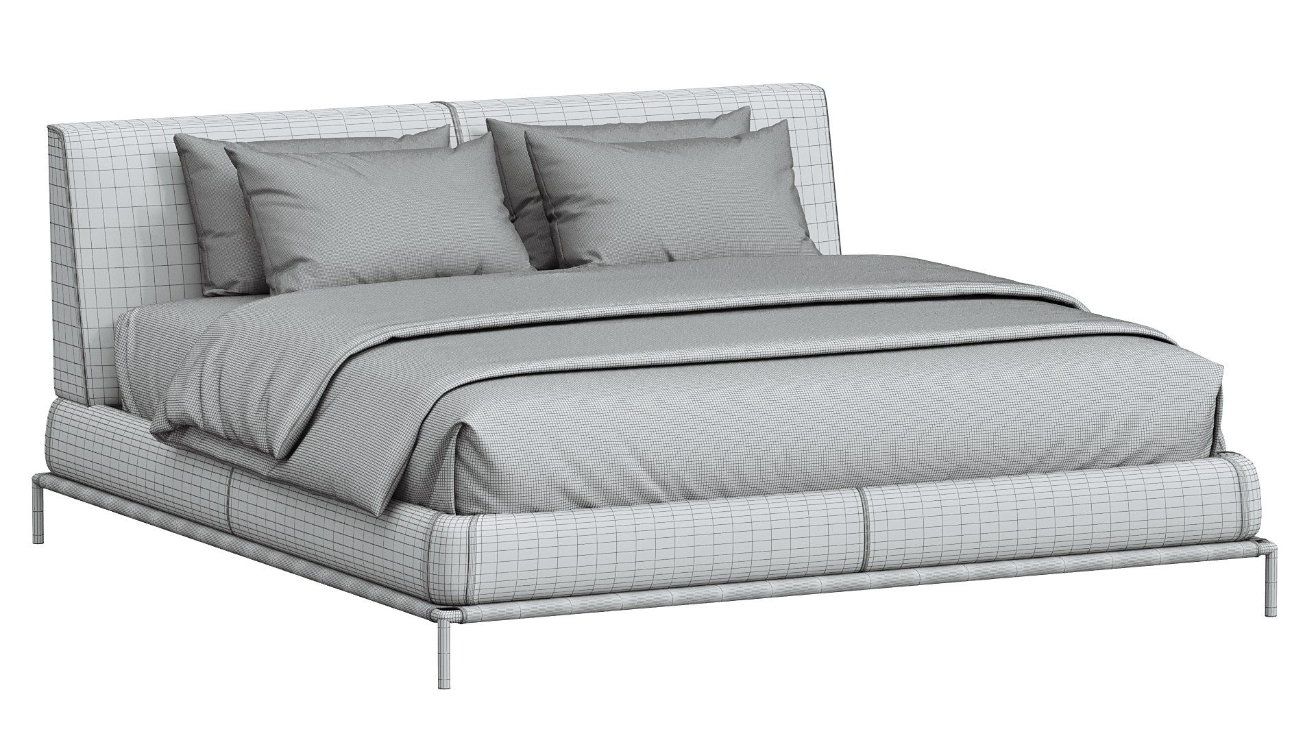 3D Icon Bed FLOU DESIGN CARLO COLOMBO - TurboSquid 2187267