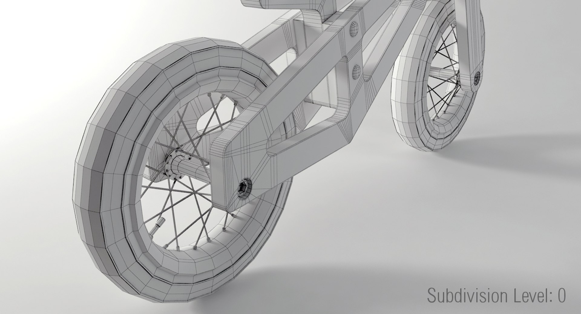 balance bike 3d model