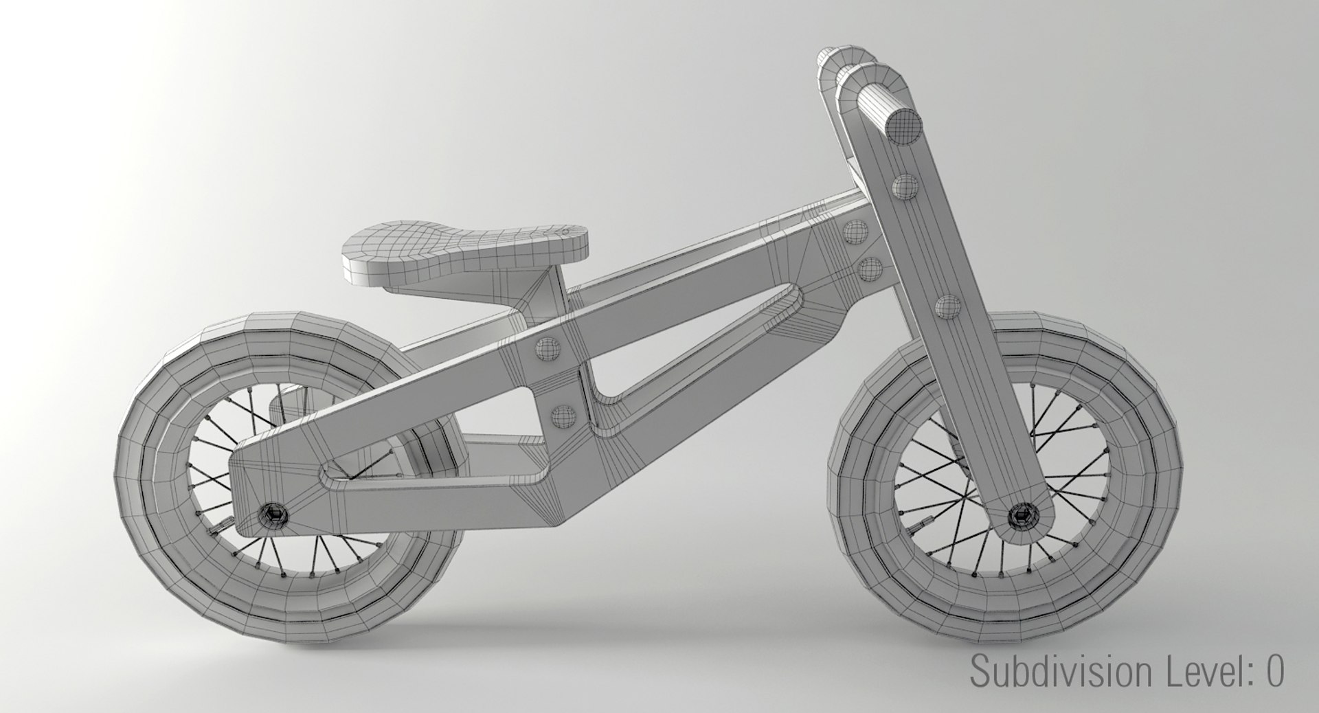 balance bike 3d model
