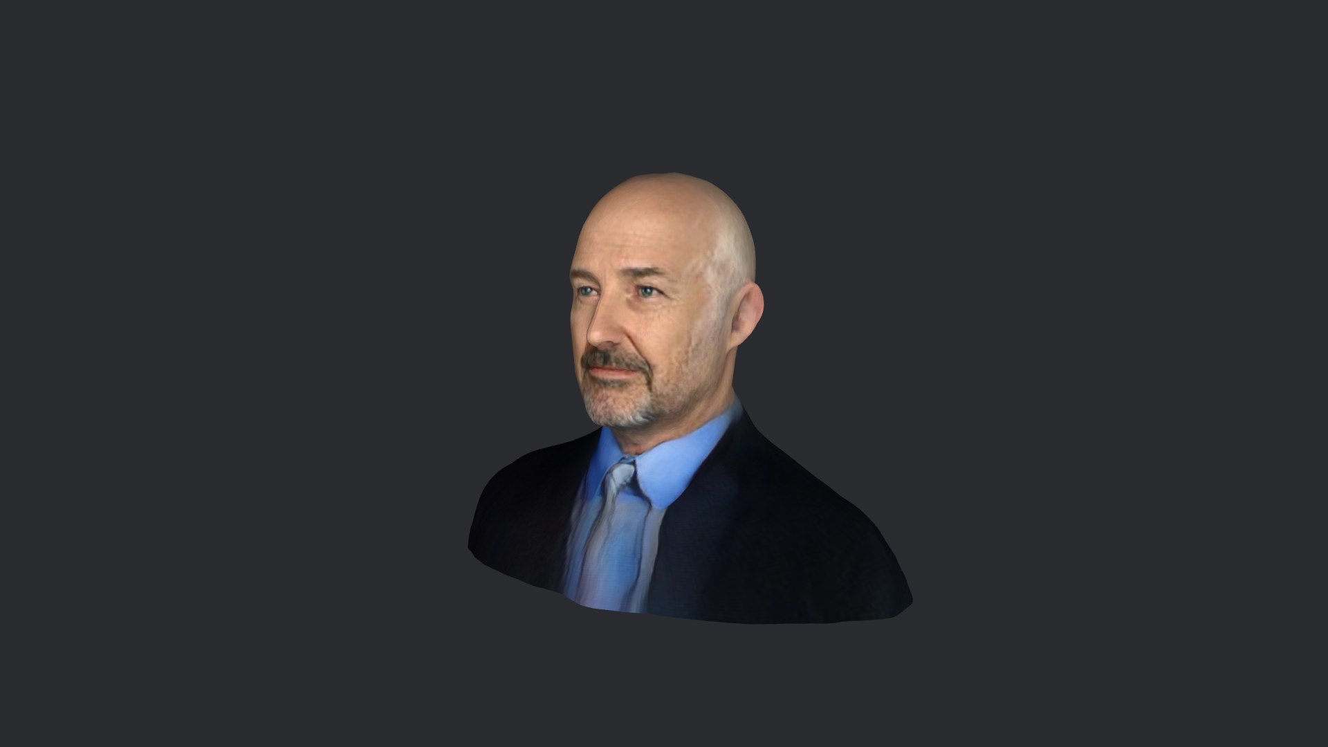 3D John Locke From Lost- Realistic Bust Head Ready 3d Model ...