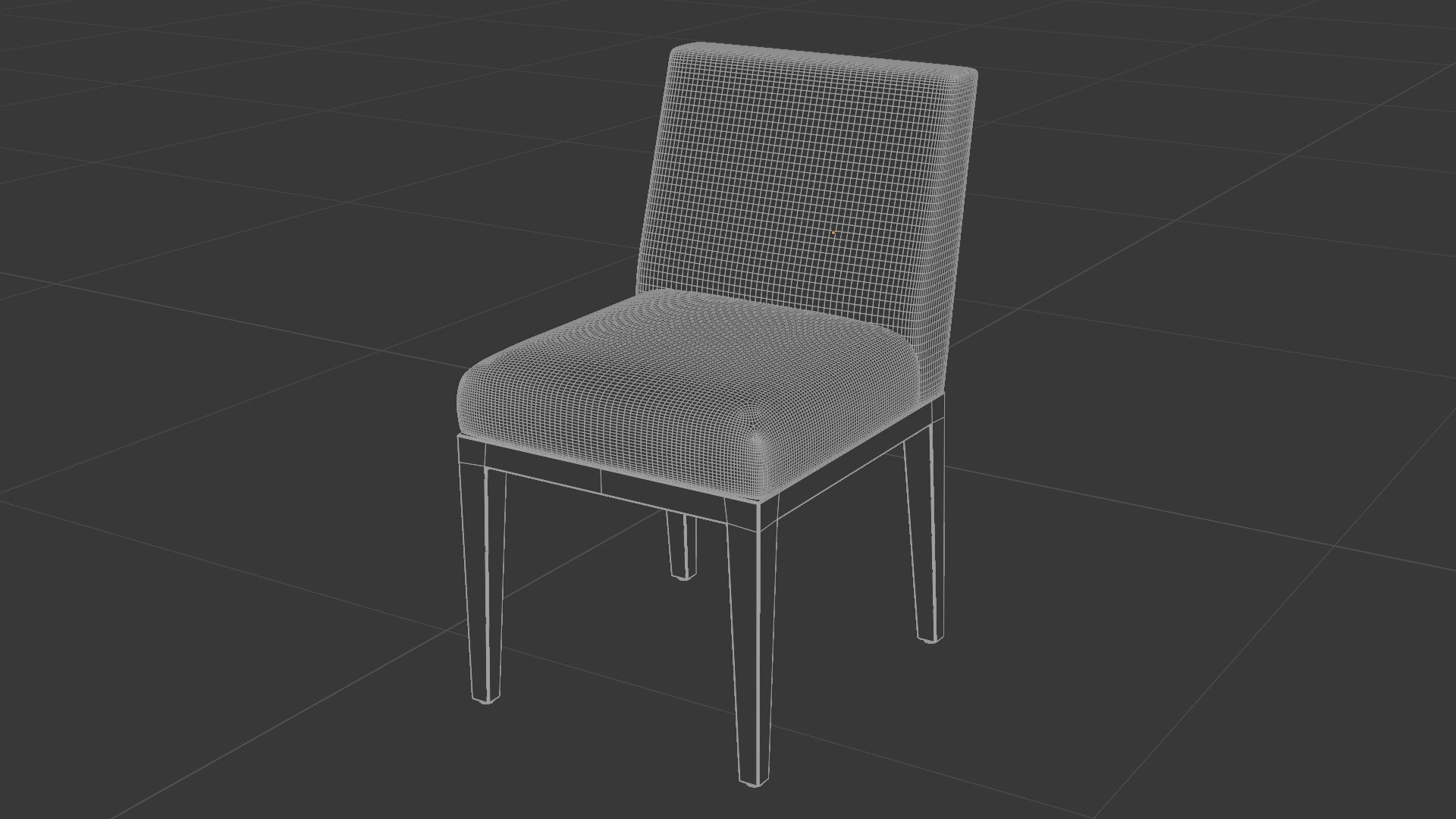 3D Model Fabric And Wood Chair - TurboSquid 2229160
