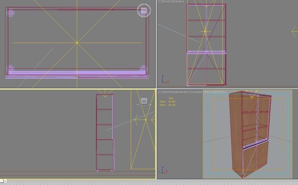 3d model rack office table
