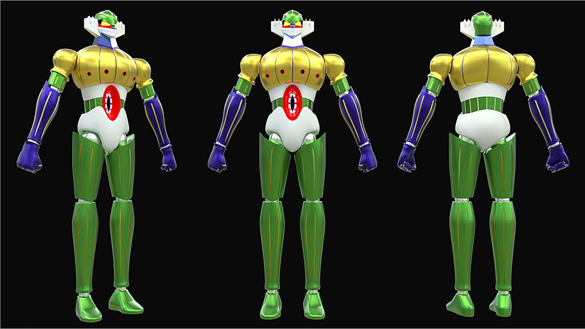 3D Model Jeeg Robot - Rigged - TurboSquid 2297696