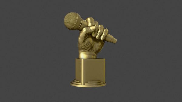 modelo 3d Trofeo de micrófono - TurboSquid 2292259