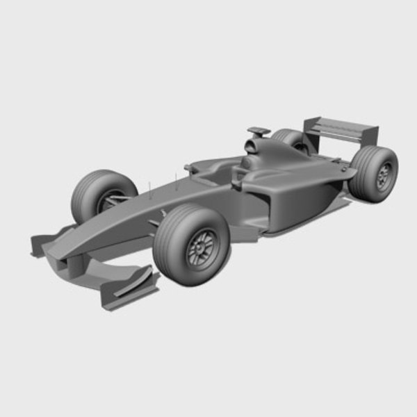 realistic formula 3d model