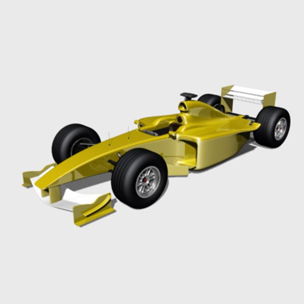 realistic formula 3d model
