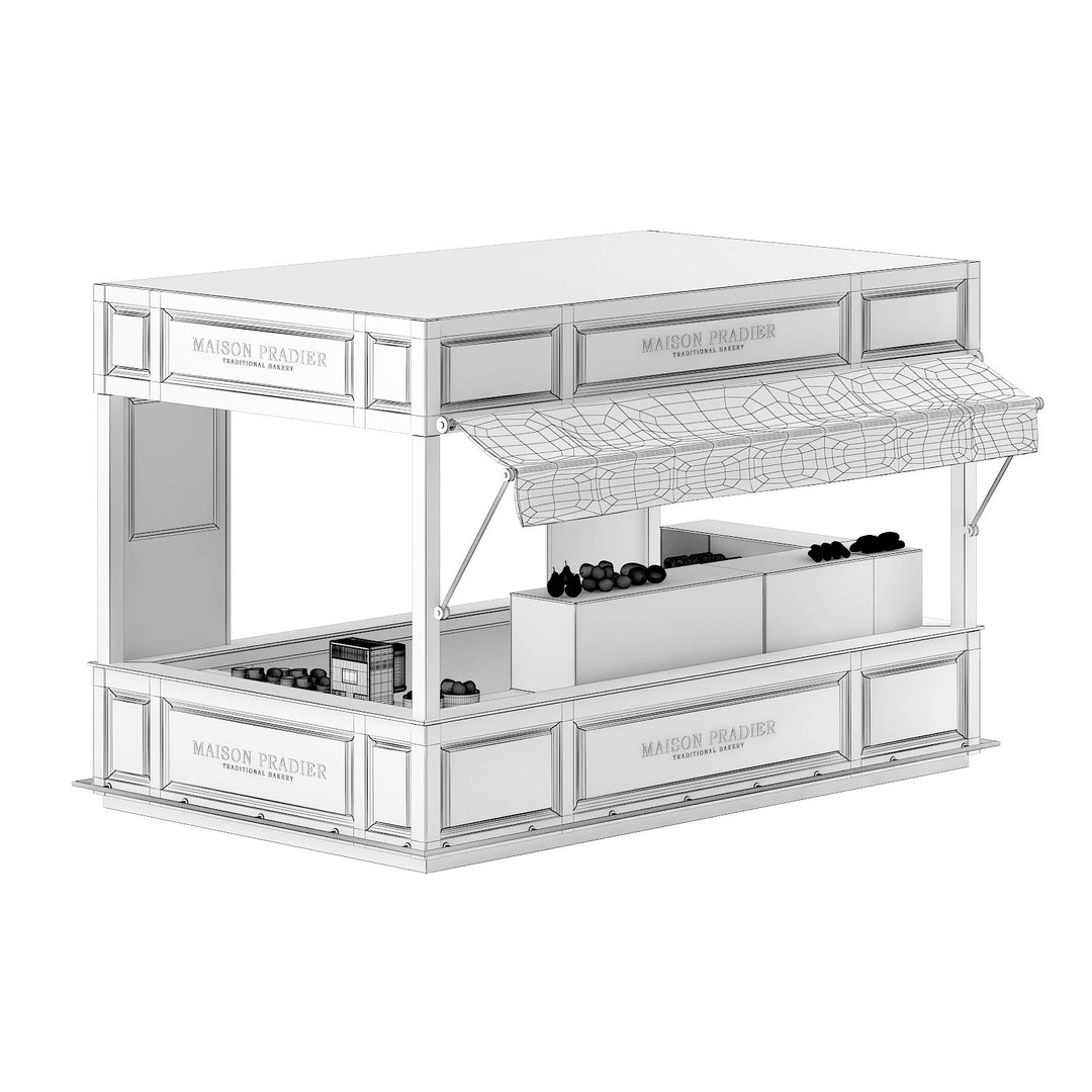 3D Food Stall - TurboSquid 1442973