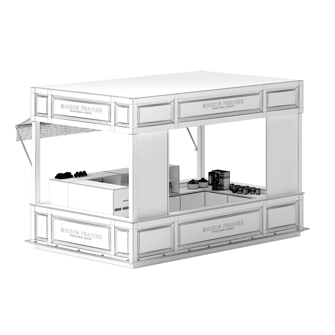 3D Food Stall - TurboSquid 1442973