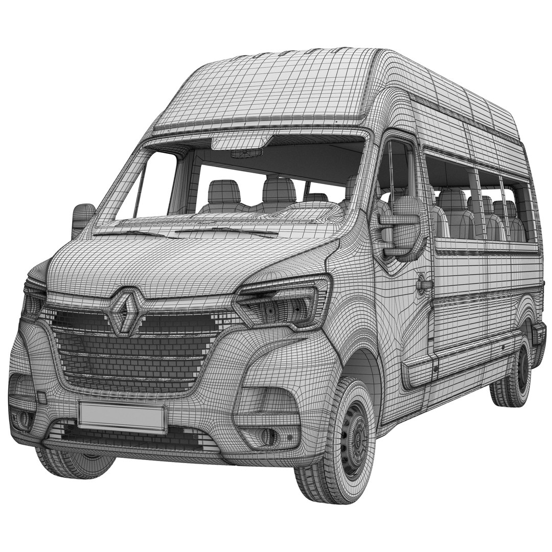 3D Renault Master 2020 Passenger L3H3 - TurboSquid 1915332
