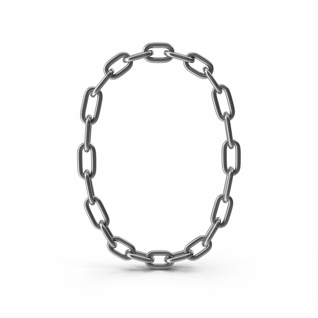 Chain Letter O 3D model - TurboSquid 2024679