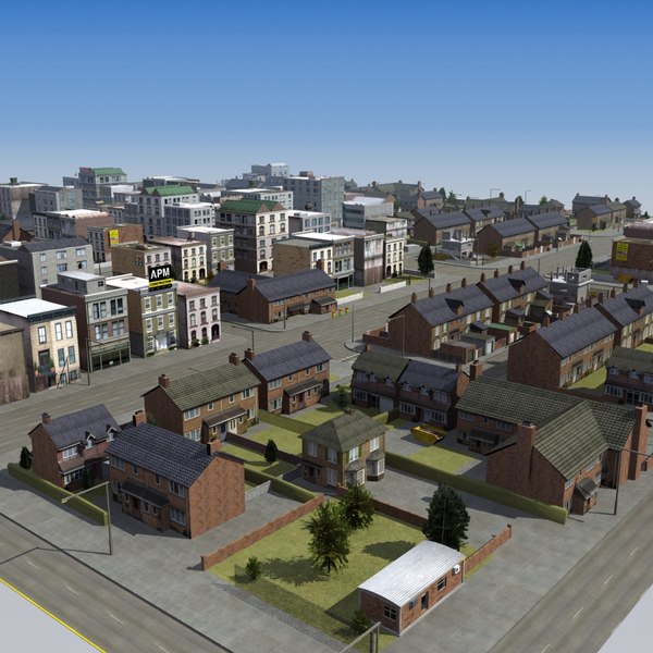 giant cityscape 3d model