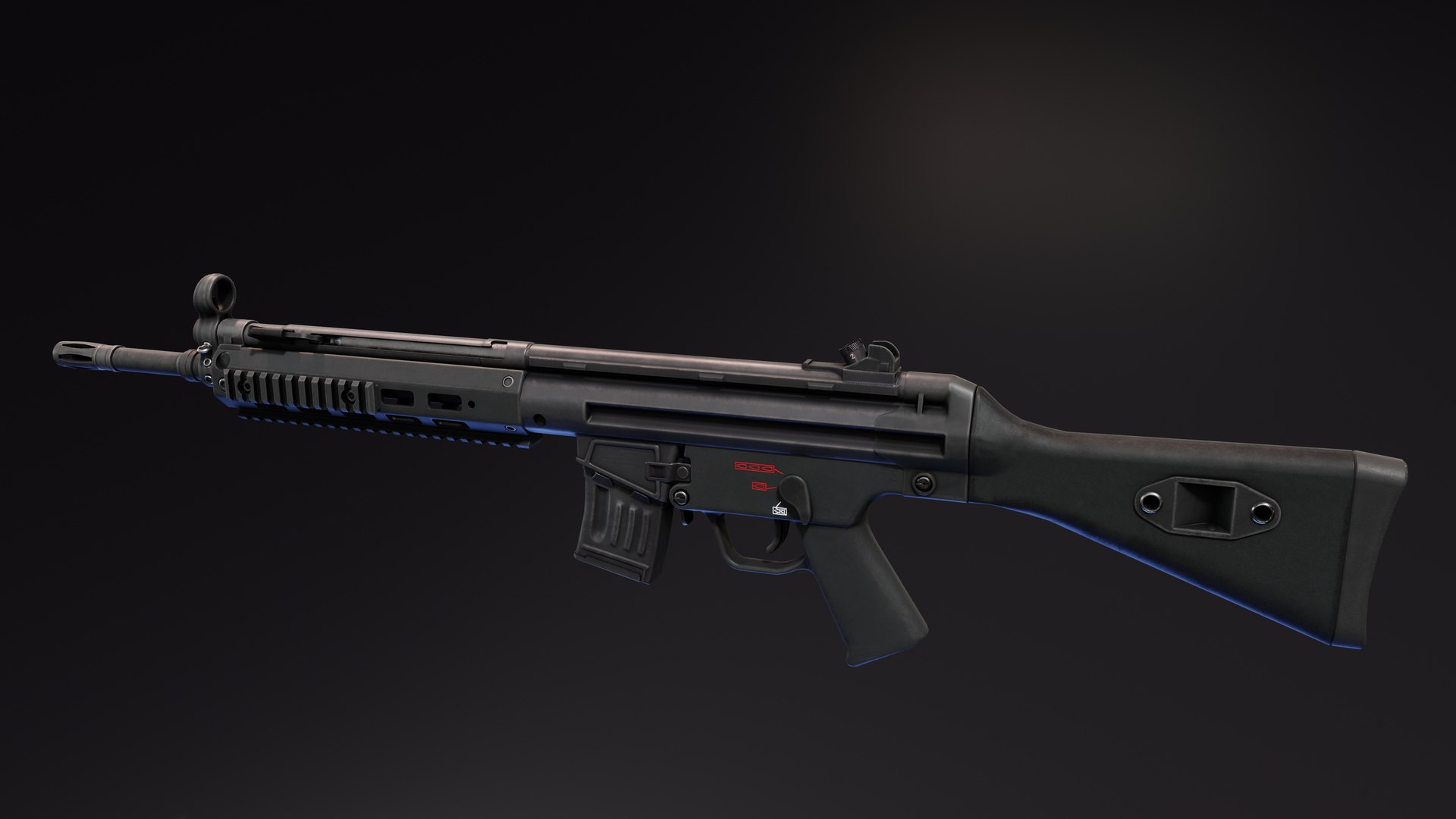 3D Model HK33 Assault Rifle - TurboSquid 2038483