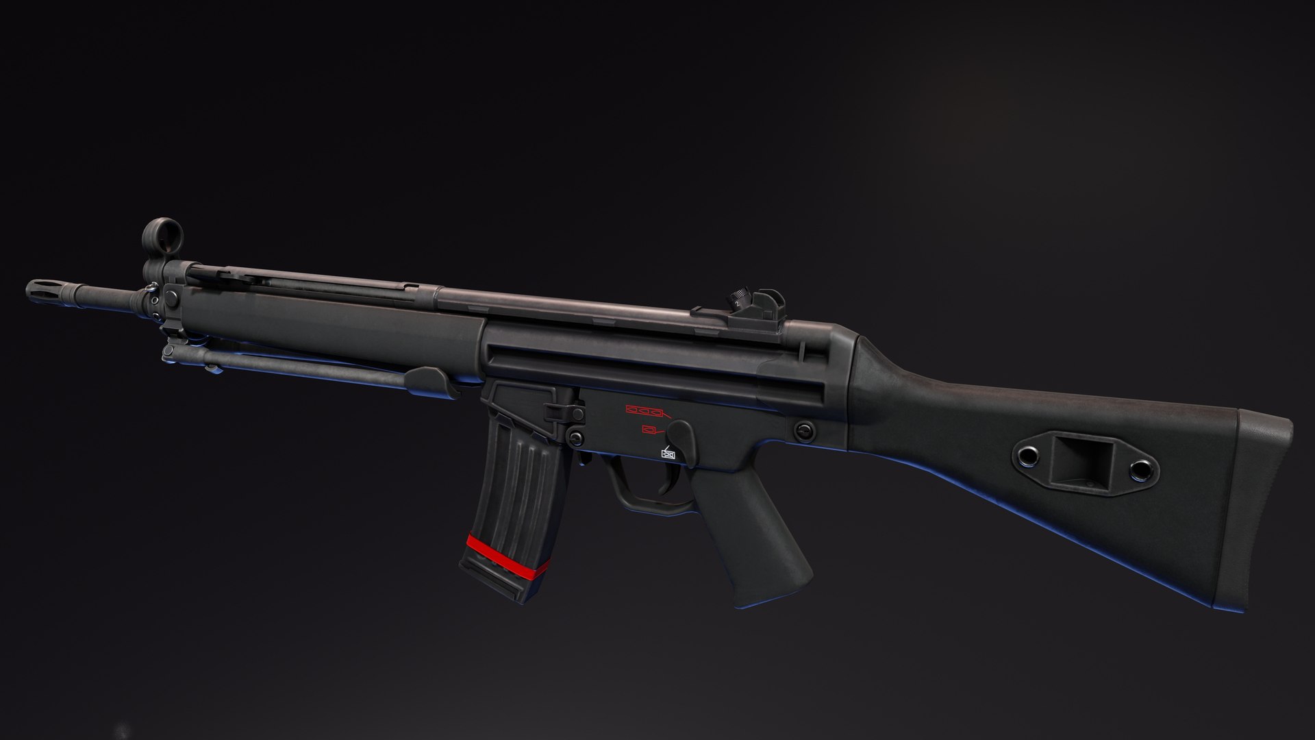 3D Model HK33 Assault Rifle - TurboSquid 2038483