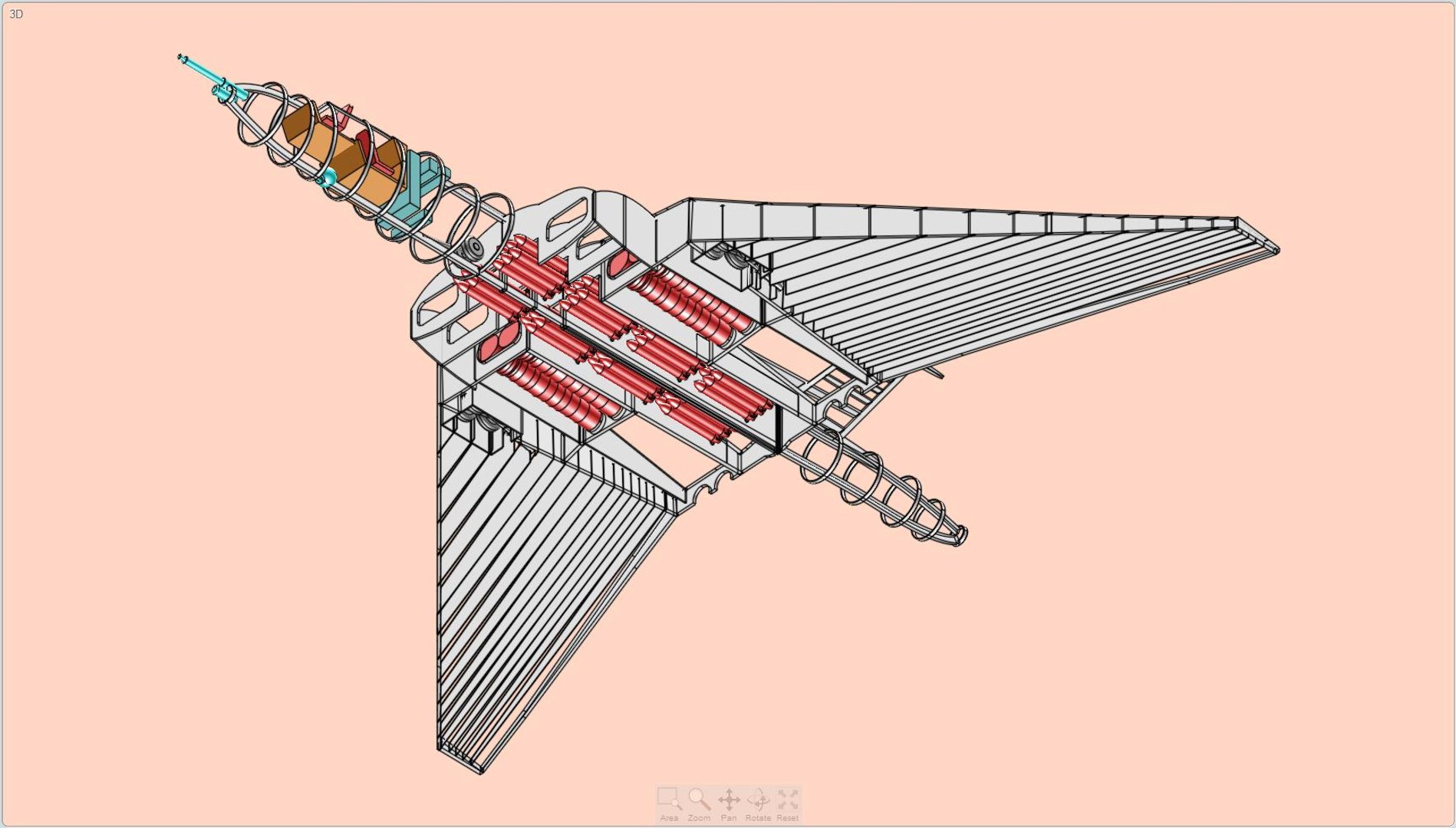 3d Avro Vulcan Solid Assembly