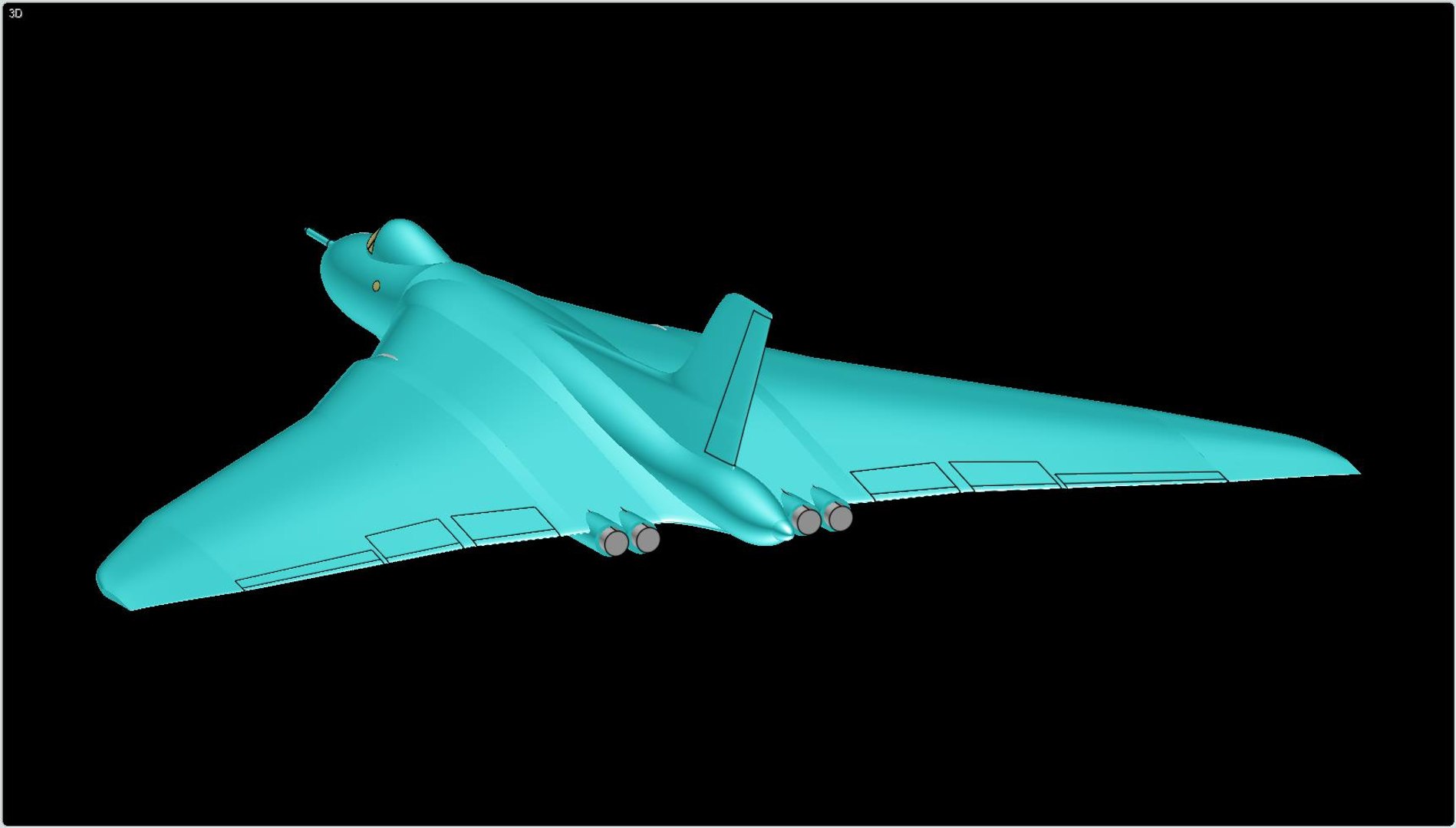 3d Avro Vulcan Solid Assembly
