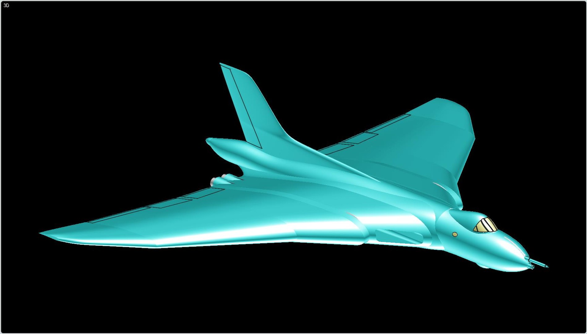 3d Avro Vulcan Solid Assembly