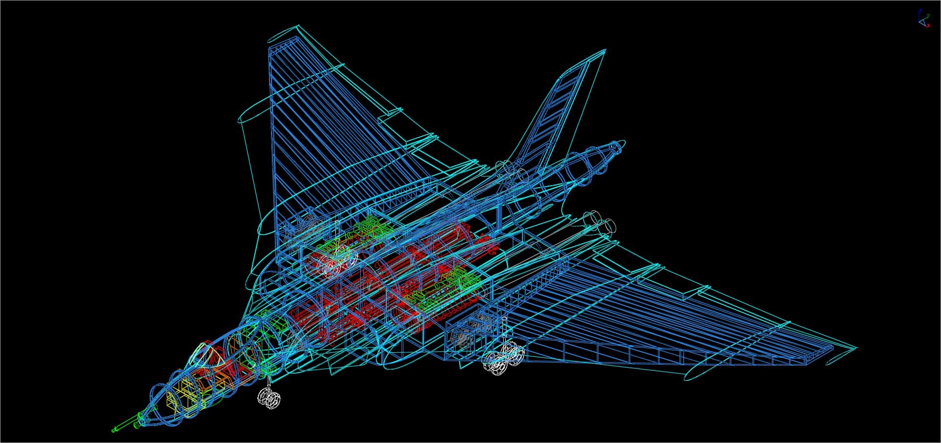 3d Avro Vulcan Solid Assembly