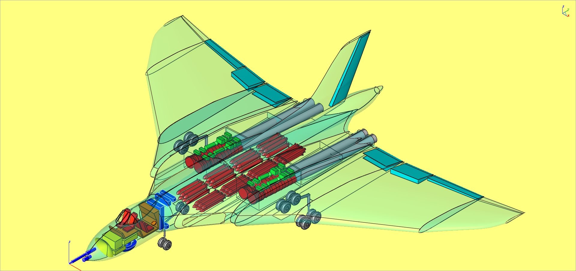 3d Avro Vulcan Solid Assembly