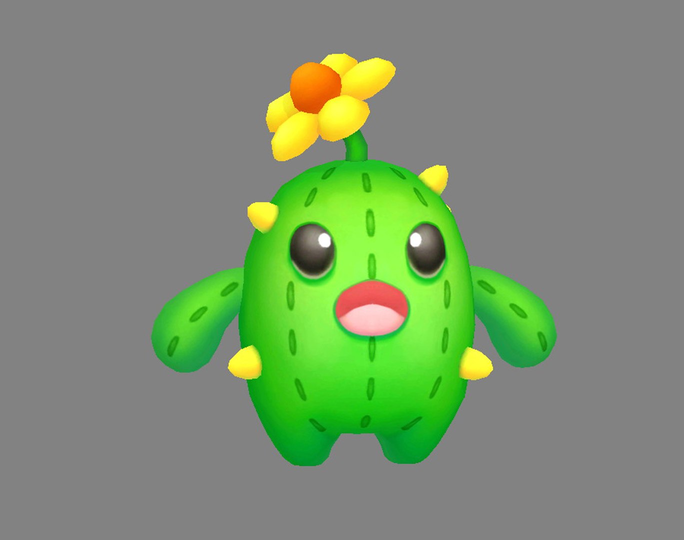 3D Model Cactus Monster Doll - TurboSquid 1712214