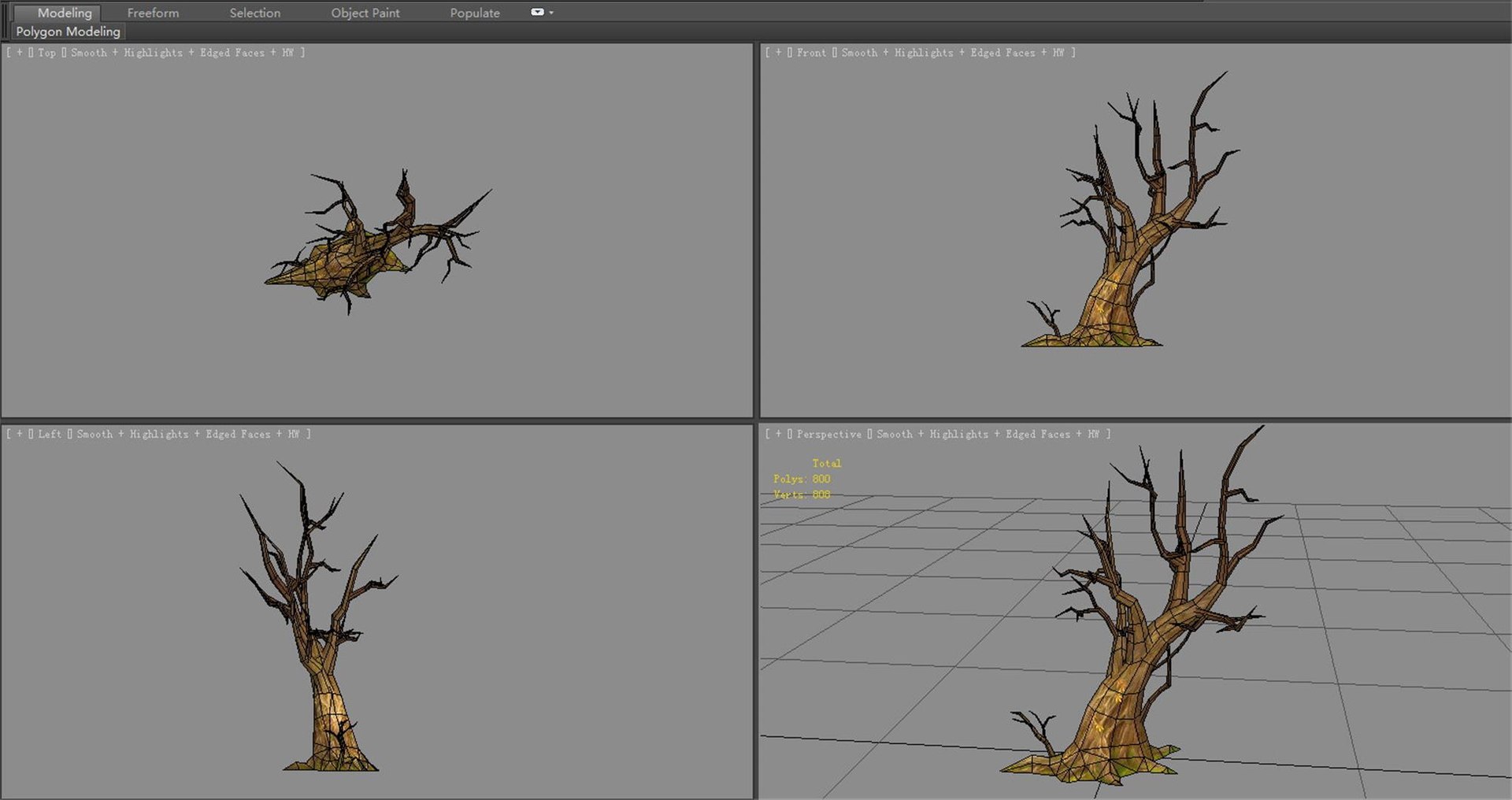A Dead Tree - Decayed Tree - Withered Tree 3D Model - TurboSquid 2259587