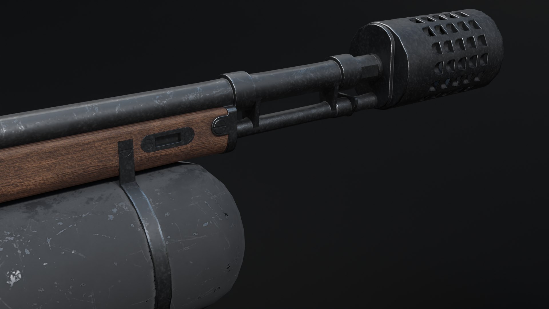 Flamethrower Low-poly Model - TurboSquid 2102228