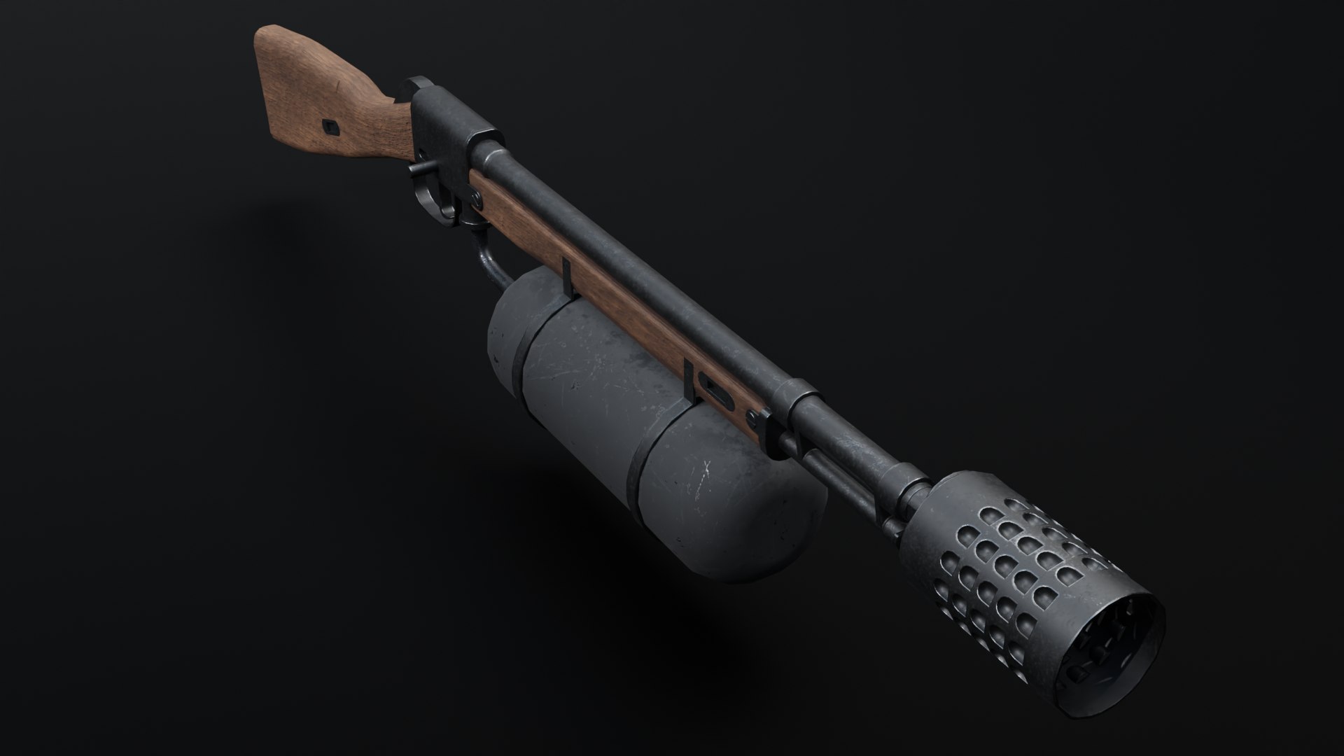 Flamethrower Low-poly Model - TurboSquid 2102228